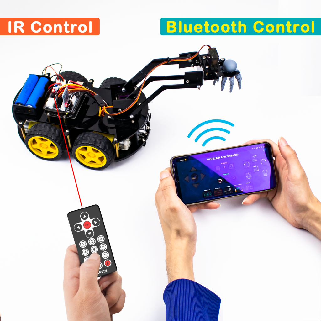 LAFVIN Mechanical 4WD Robot Arm Car Kit – toys.e7cod.com LAFVIN Mechanical 4WD Robot Arm Car Kit – toys.e7cod.com